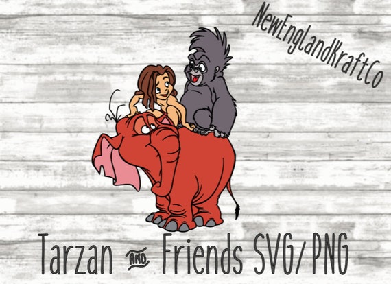 Tarzán svg/png Tarzán y amigos svg/png - Etsy México