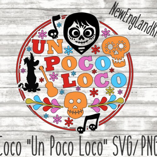 Un Poco Loco Coffee Logo SVG PNG JPG - Etsy