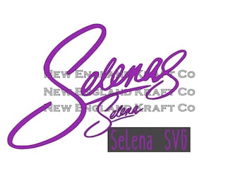 Selena Sign Svg - Etsy