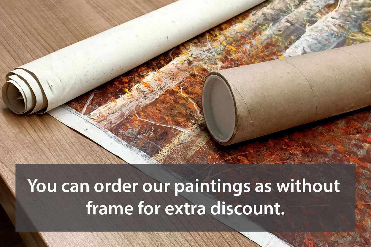 Red Boad Landscape Original Paint Istanbul Sea View Canvas - Etsy