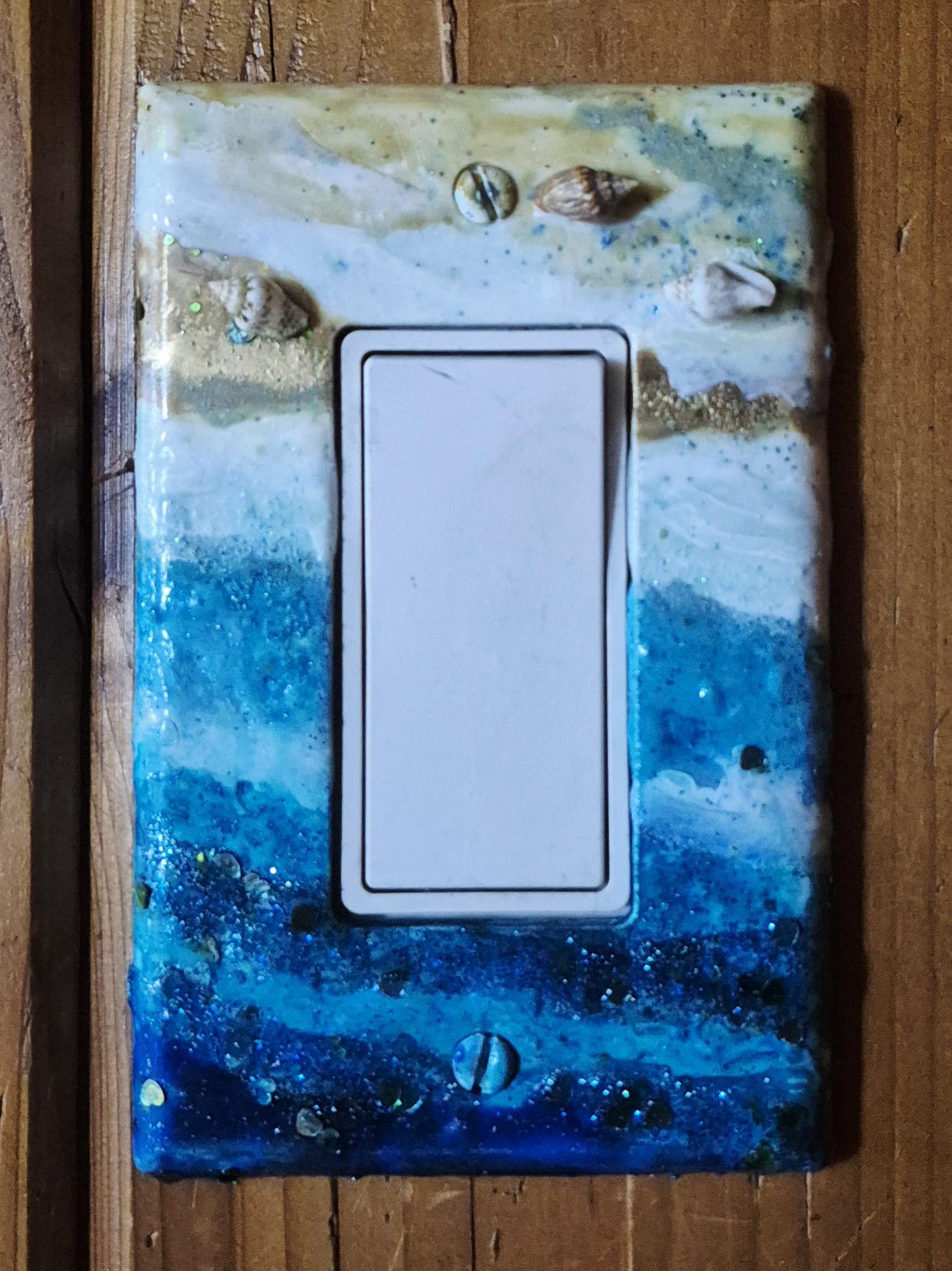 Beach Waves Nautical Style Switchplate: Textured Light Switch and ...
