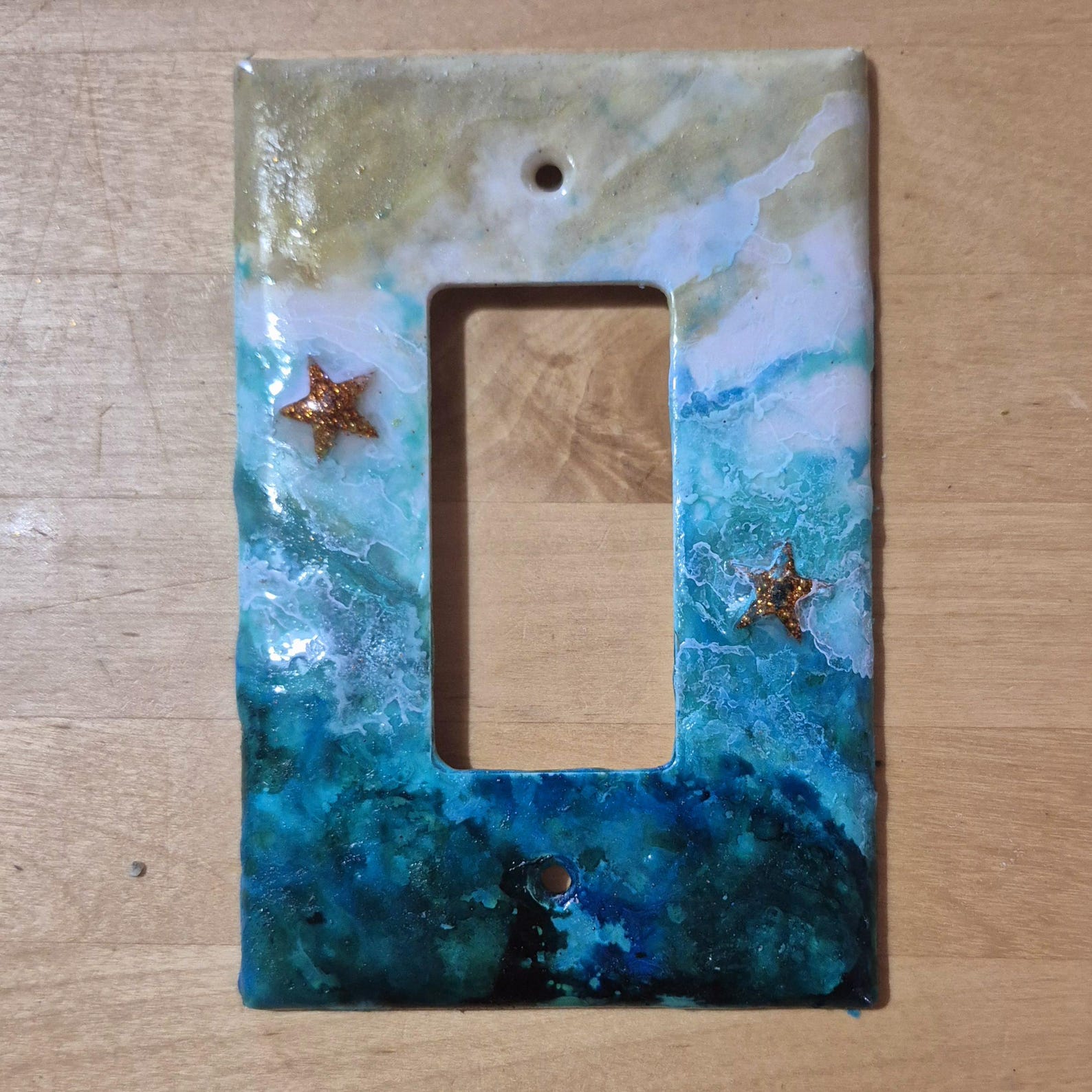Beach Waves Nautical Style Switchplate: Textured Light Switch and ...