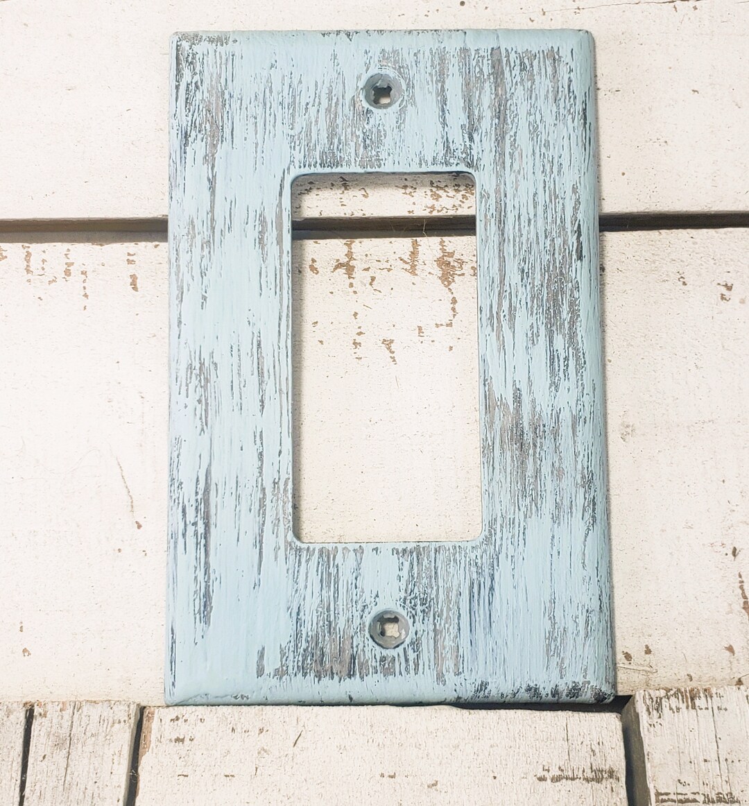 Country Farmhouse & Cottage Style Switchplate: Vintage Textured Light ...