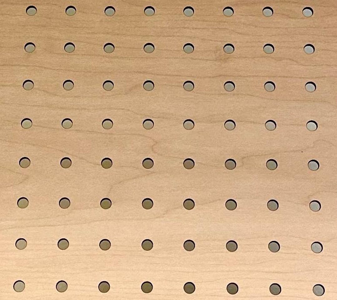 Standard Pegboard Layout Grid Pattern Template for CNC, Laser, and DIY ...
