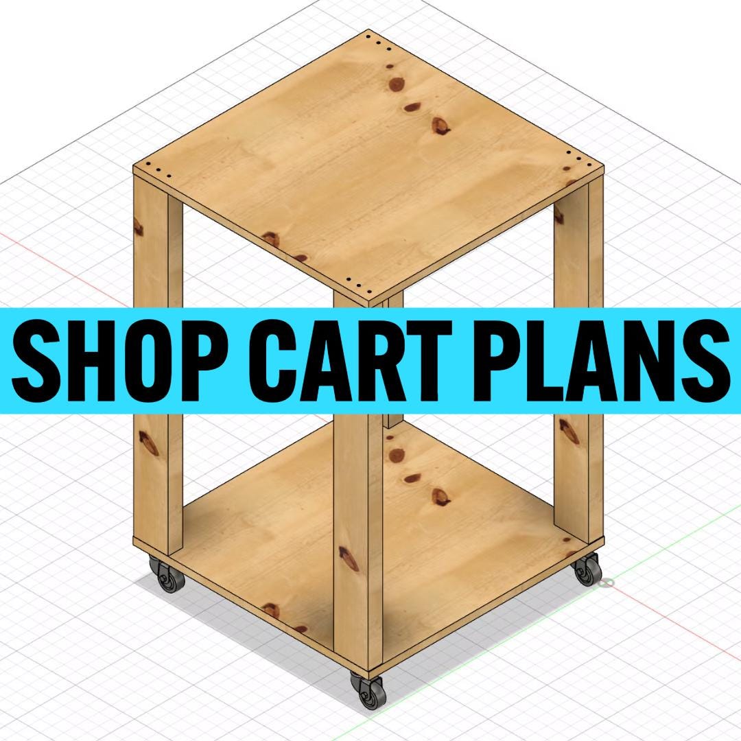 DIY Shop Cart Plan: Beginner Woodworking Project (digital Plans) - Etsy