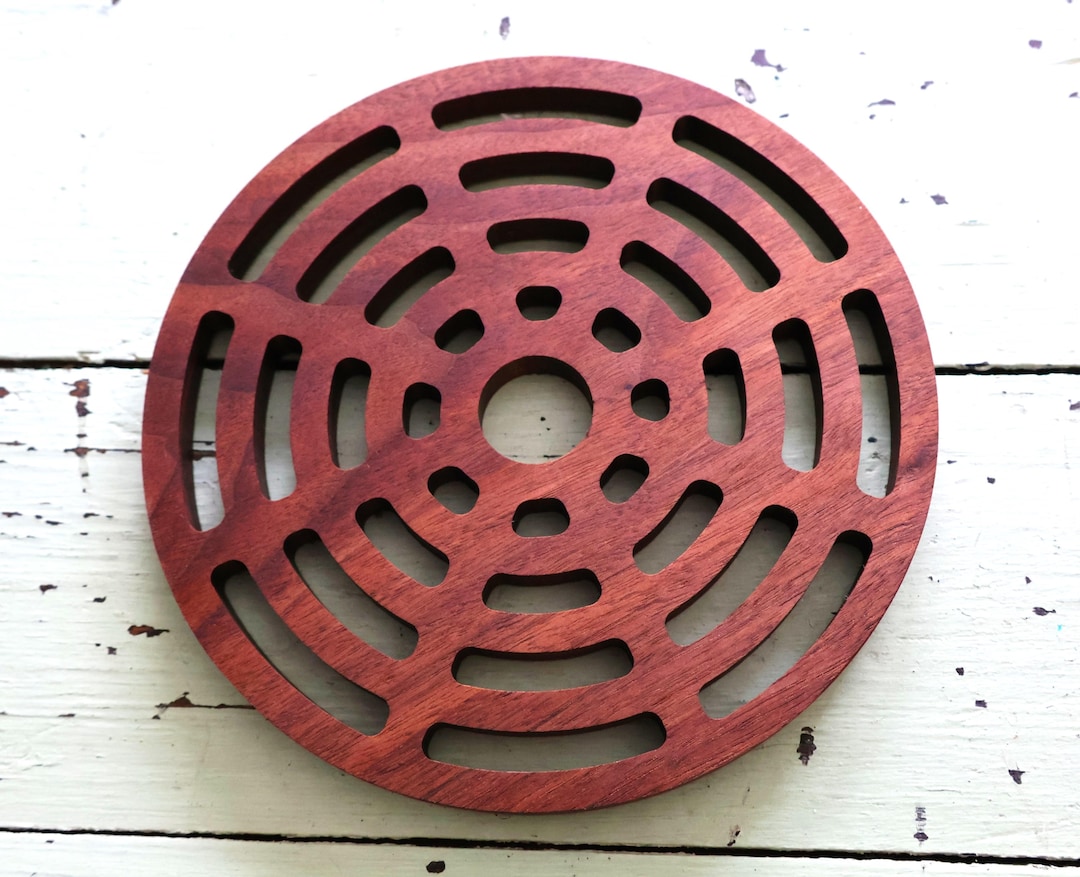 Manhole Cover Design Walnut Trivets (4 Designs) / Pot Rest / Pan Rest ...