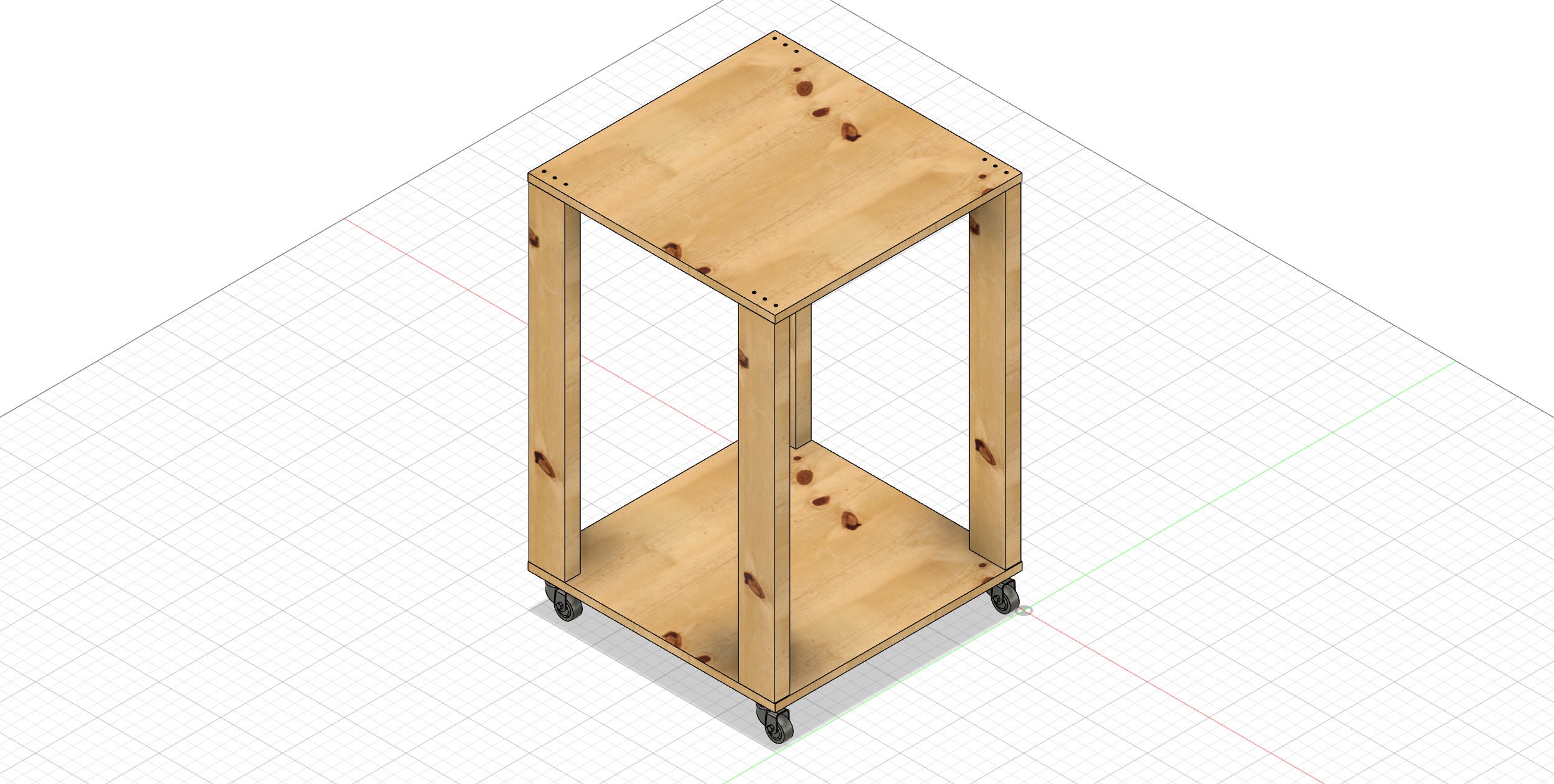 DIY Entry Level Basic Shop Cart / Workshop Cart / Beginner Woodworking ...