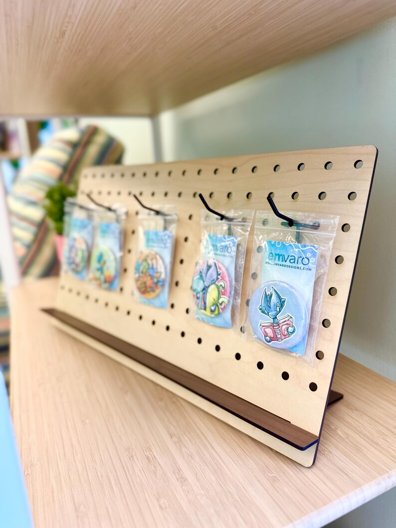 Pegboard Display Stand for Craft Fairs, Retail Shelves (flat-pack ...