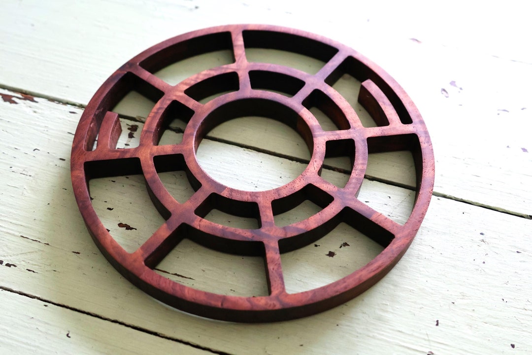 Walnut Sci-fi Style Trivets / Pot Rest / Pan Rest / Table Protector - Etsy