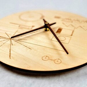 NASA Voyager Spacecraft 10" Golden Record Clock With Wood Hands - Etsy
