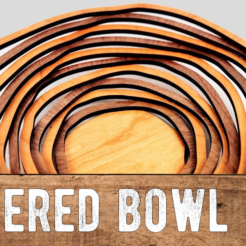Wooden Stacking Bowl - Etsy