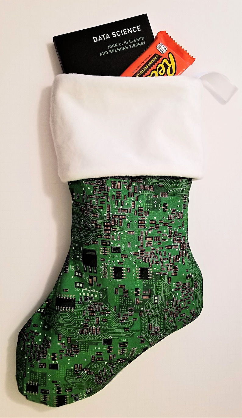 Custom Circuit and Motherboard Christmas Stocking for Tech Lovers, Made ...