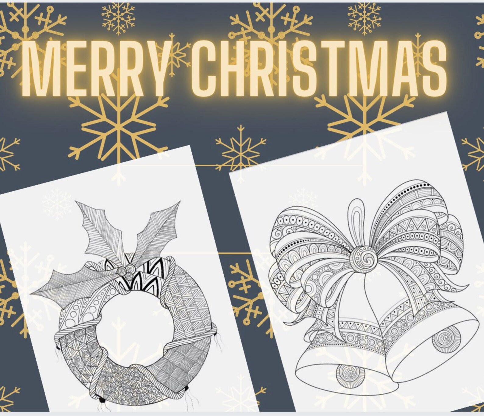 Christmas Coloring Sheet Packet - Etsy