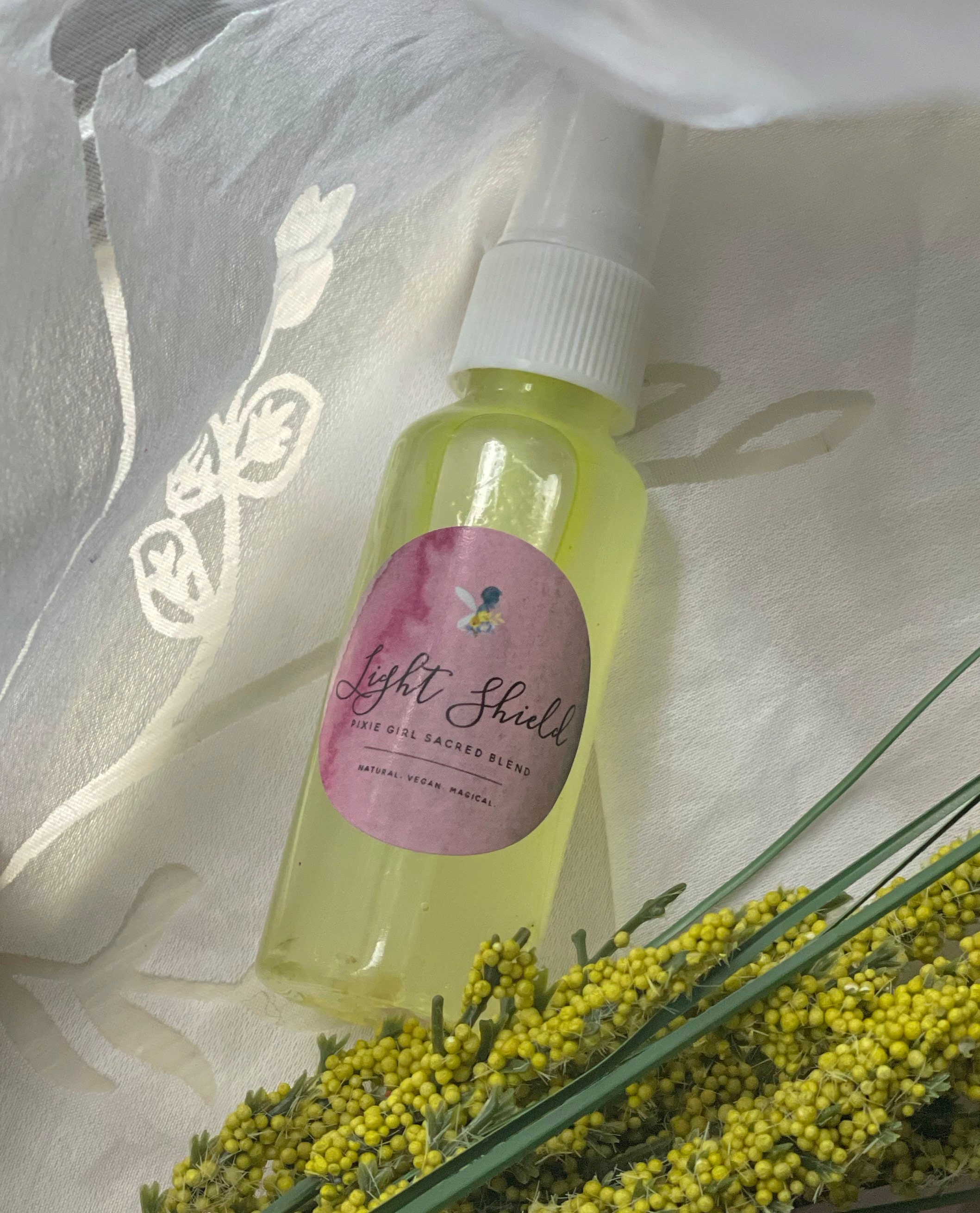 Light Shield Positive Energy Room Spray Crystal Charged Essential Oil ...