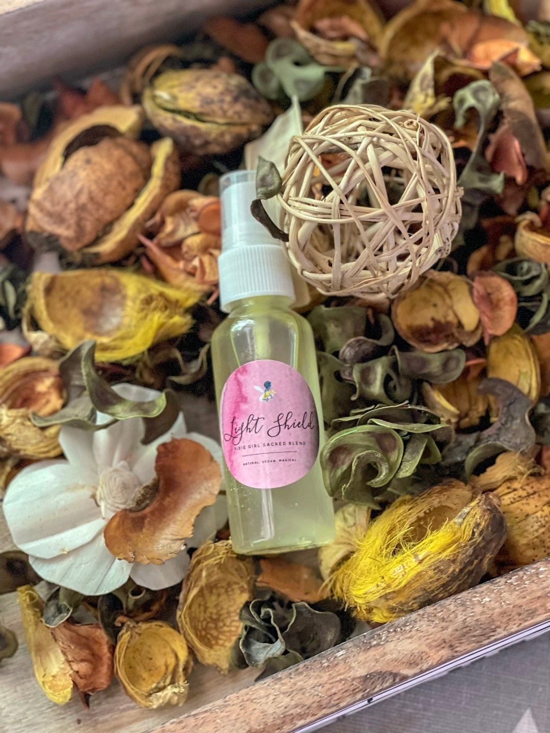 Light Shield Positive Energy Room Spray Crystal Charged Essential Oil ...