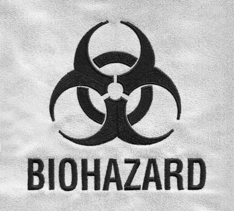 Biohazard Sign - Machine Embroidery Design - Digital Download - 5x7 ...
