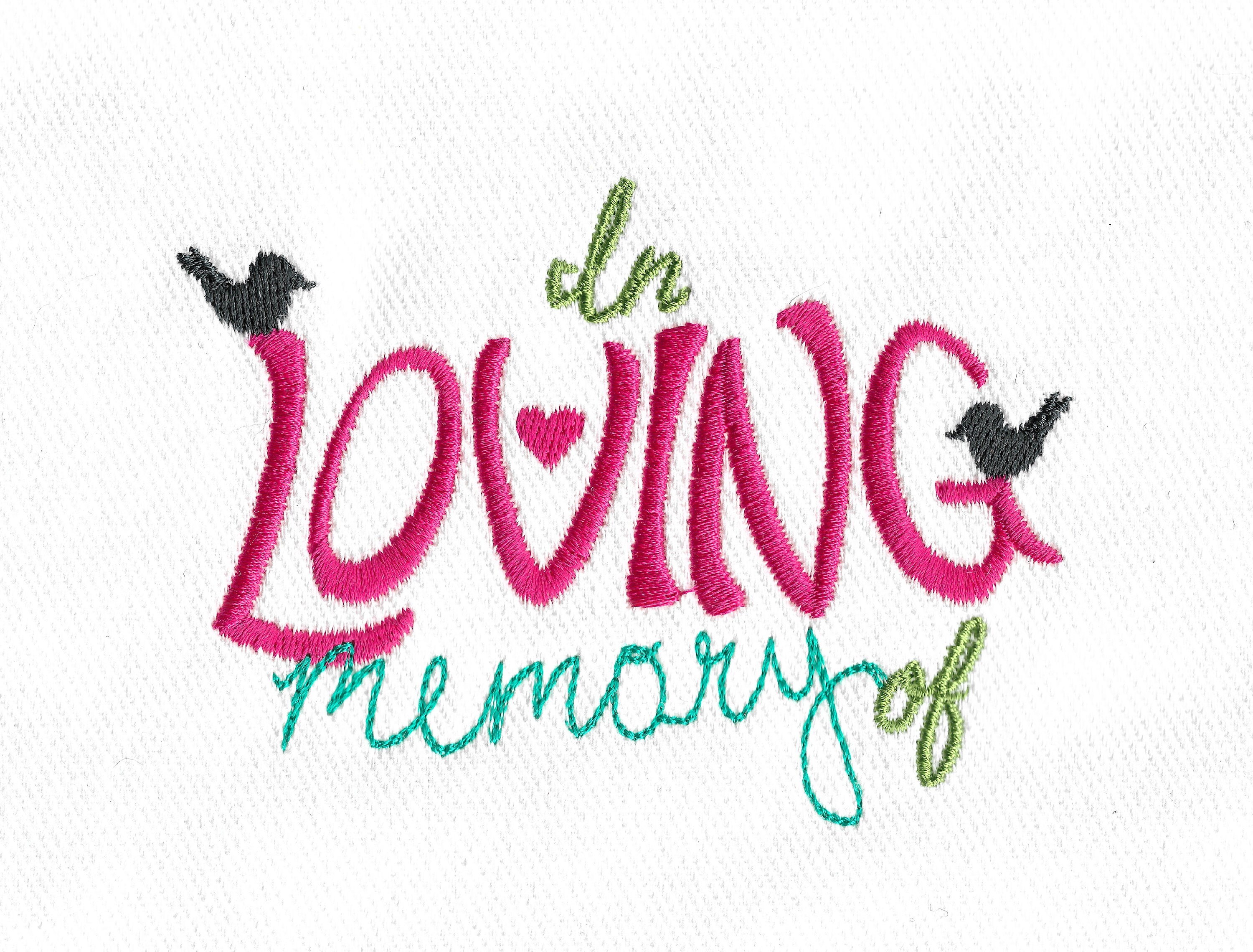In Loving Memory of Quilt Label - Memory Gift Label - Machine ...