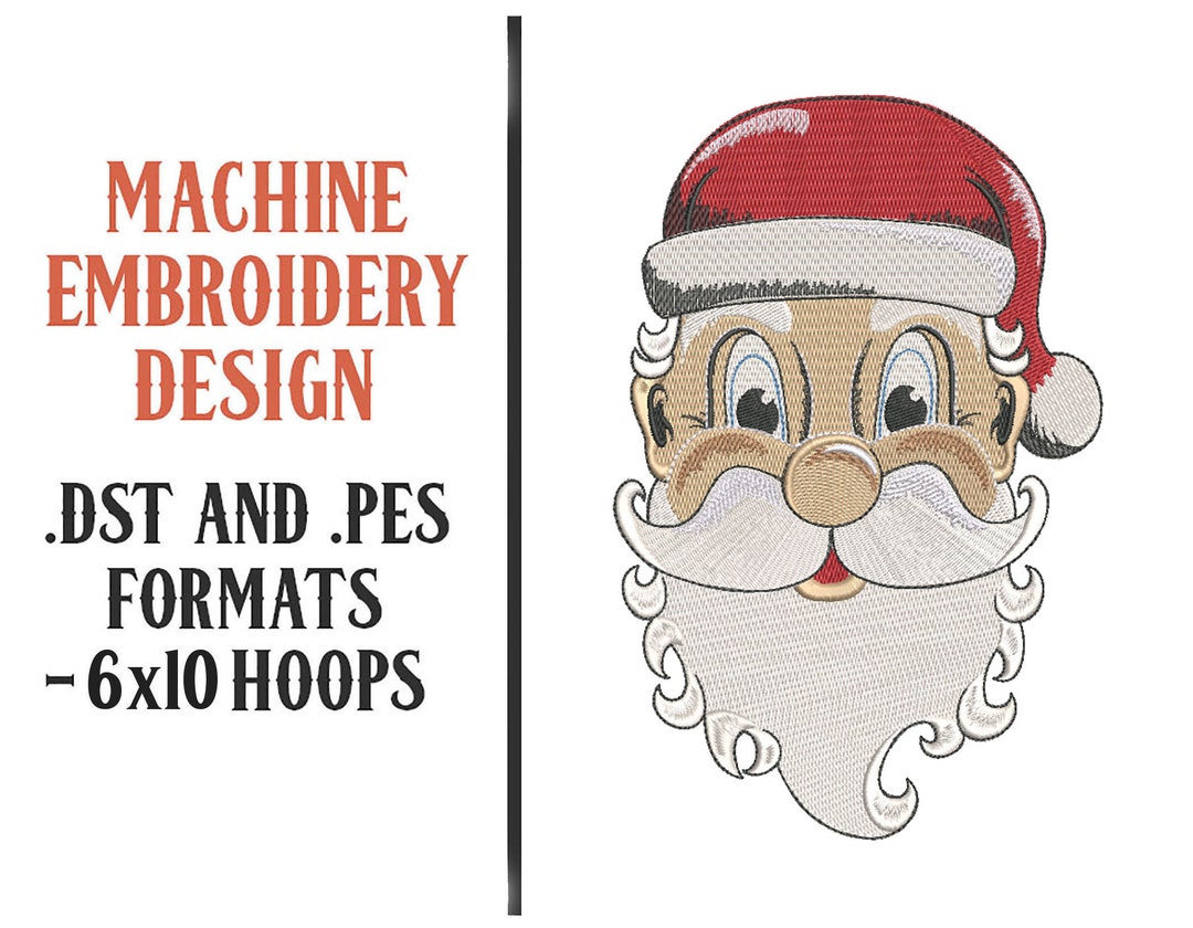 Vintage Santa Claus - Machine Embroidery Design - Digital Download ...