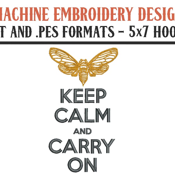 Keep Calm Embroidery - Etsy