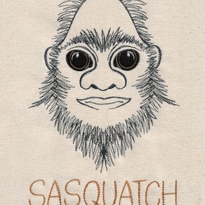 Sasquatch - Machine Embroidery Design - Digital Download - 6x10 Hoops ...