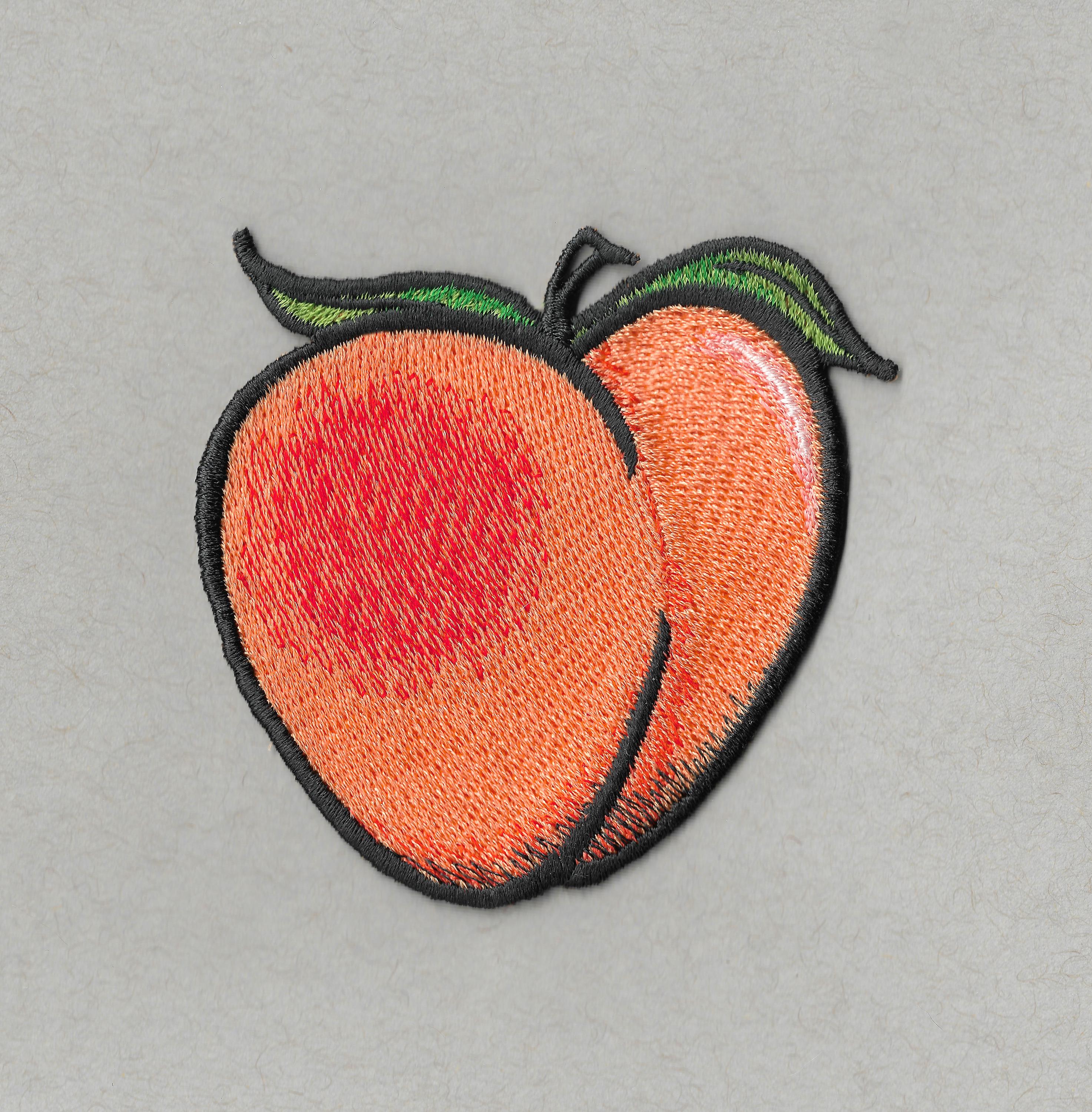 Freestanding Peach Emoji - Machine Embroidery Design - Digital Download ...