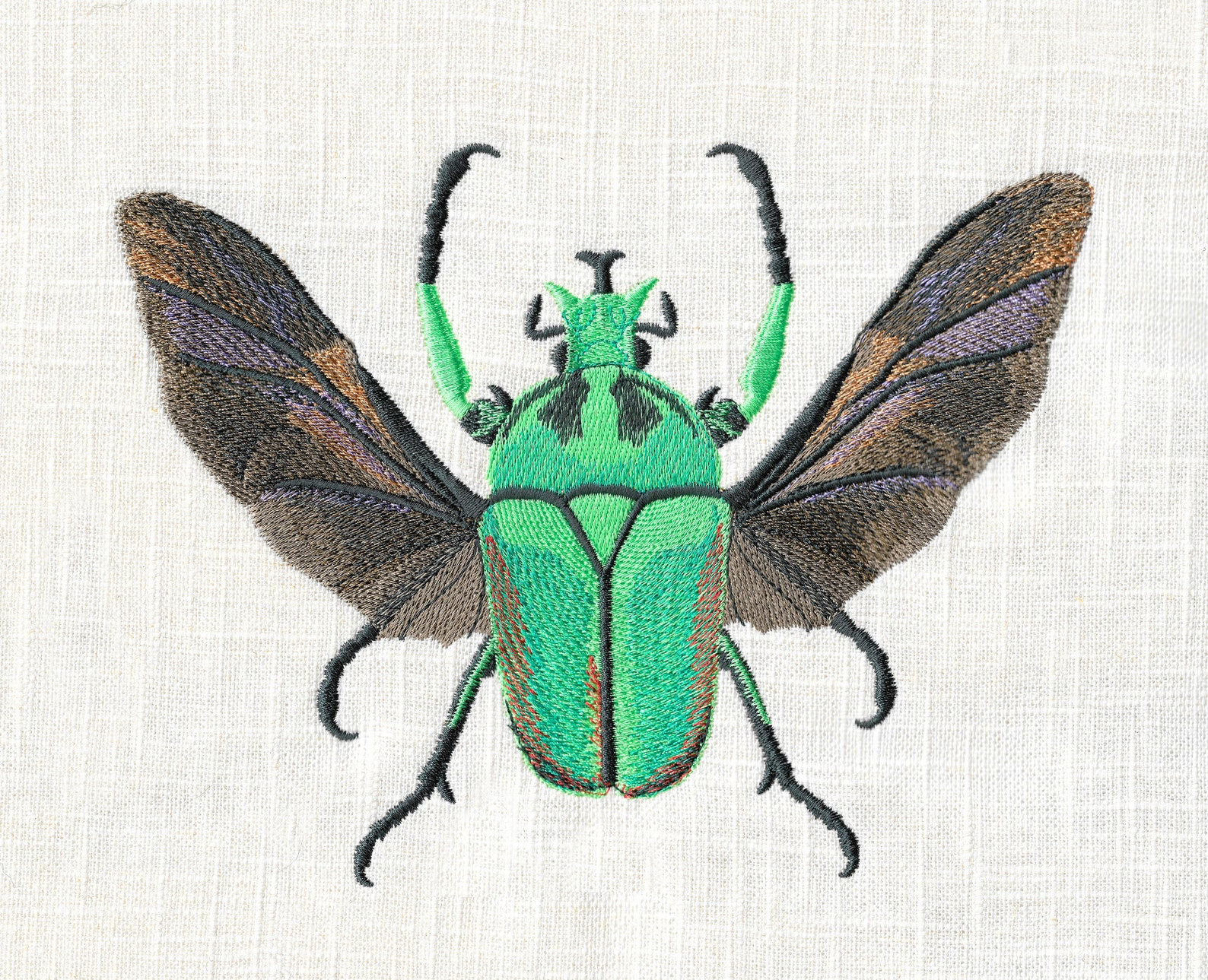 Scarab Beetle - Machine Embroidery Design - Digital Download - 6x10 ...
