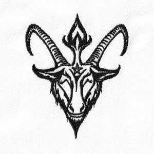 Happy Baphomet (one Color) - Machine Embroidery Design - Digital ...
