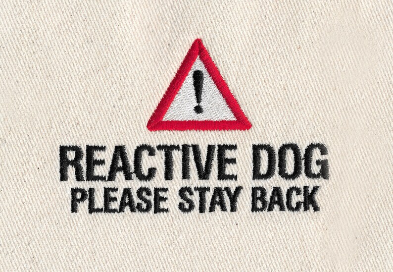 Reactive Dog Sign Machine Embroidery Design Digital - Etsy