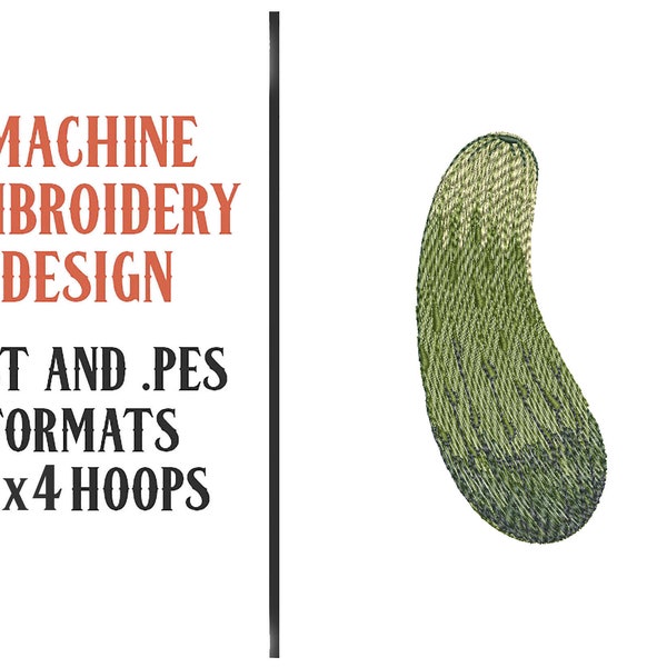 Pickle Embroidery Design - Etsy