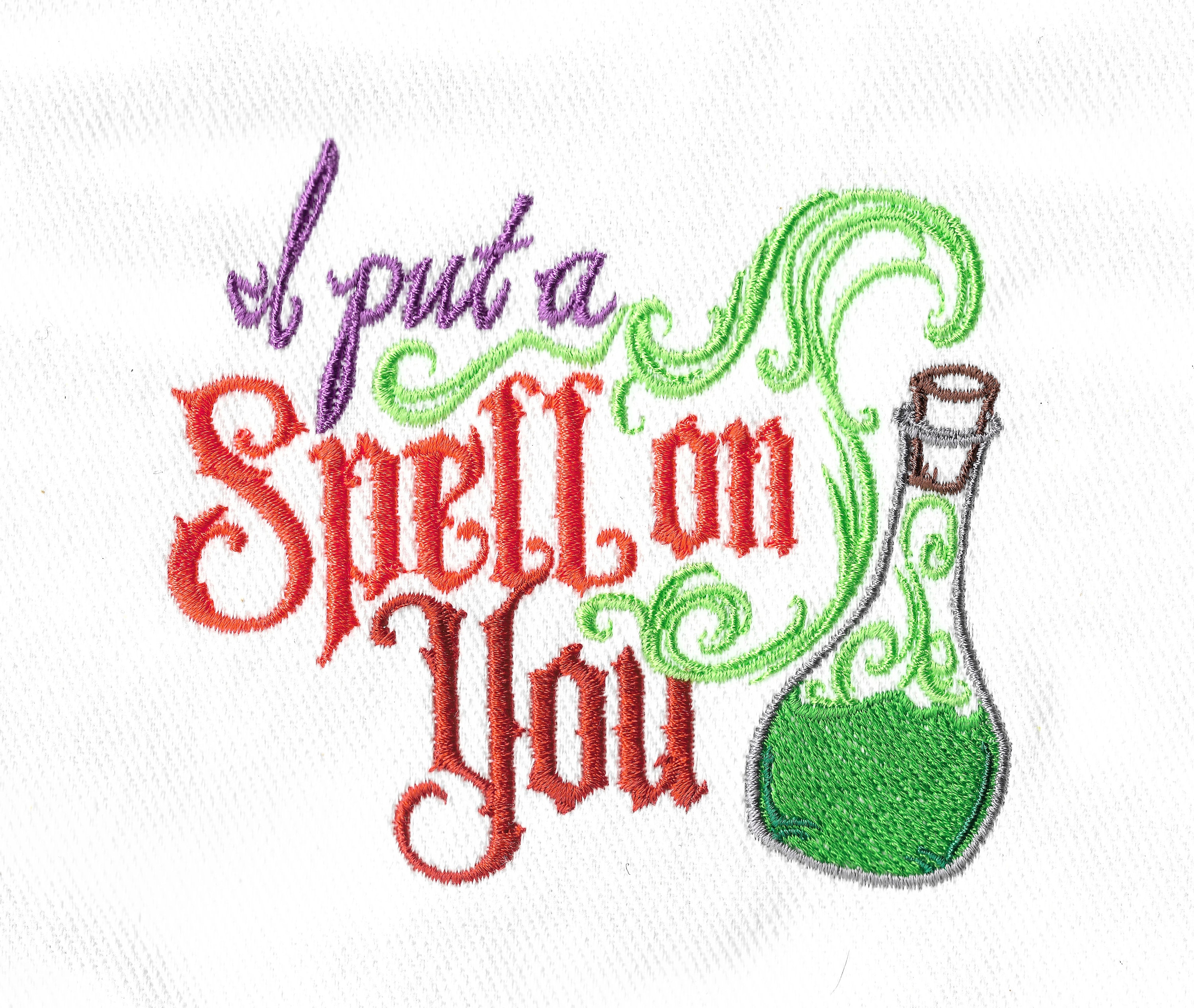 I Put A Spell on You - Machine Embroidery Design - Digital Download ...