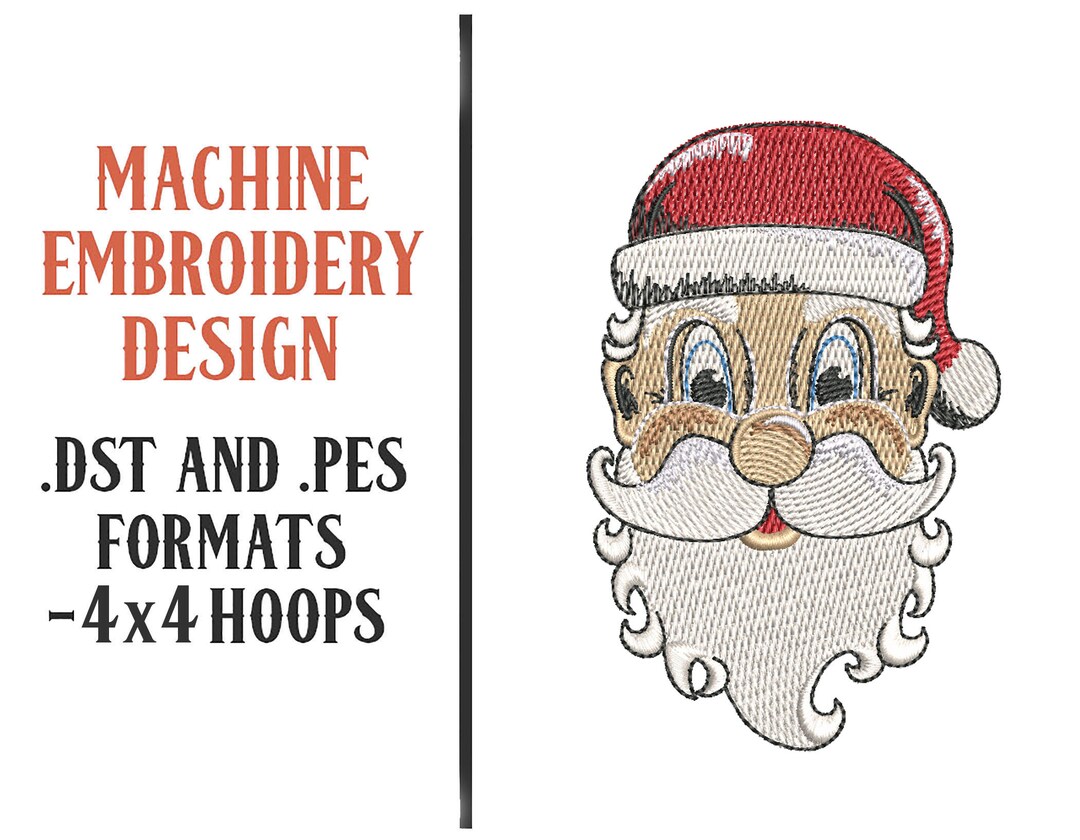 Vintage Santa Claus - Machine Embroidery Design - Digital Download ...