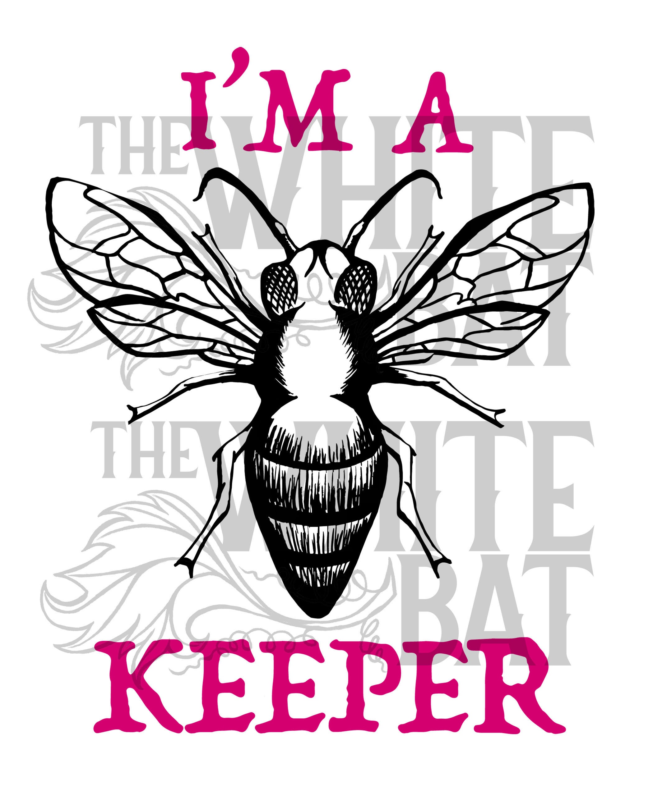 Honey Bee I'm A Keeper Bee Keeper multi-color SVG - Etsy UK
