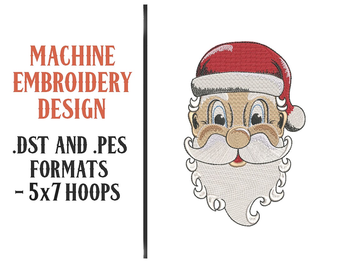 Vintage Santa Claus - Machine Embroidery Design - Digital Download ...