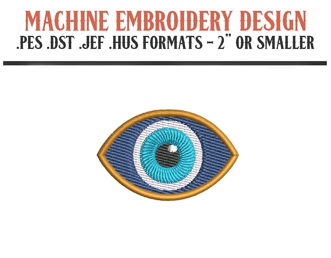 Itsy Bitsy Evil Eye - Machine Embroidery Design - Digital Download - 2 ...