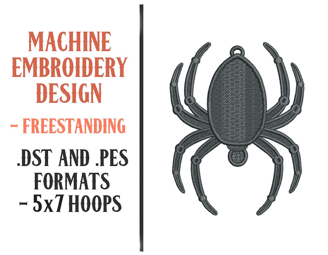 Freestanding Spider - Machine Embroidery Design - Digital Download ...