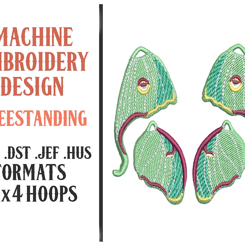Large Luna Moth Wings - Etsy