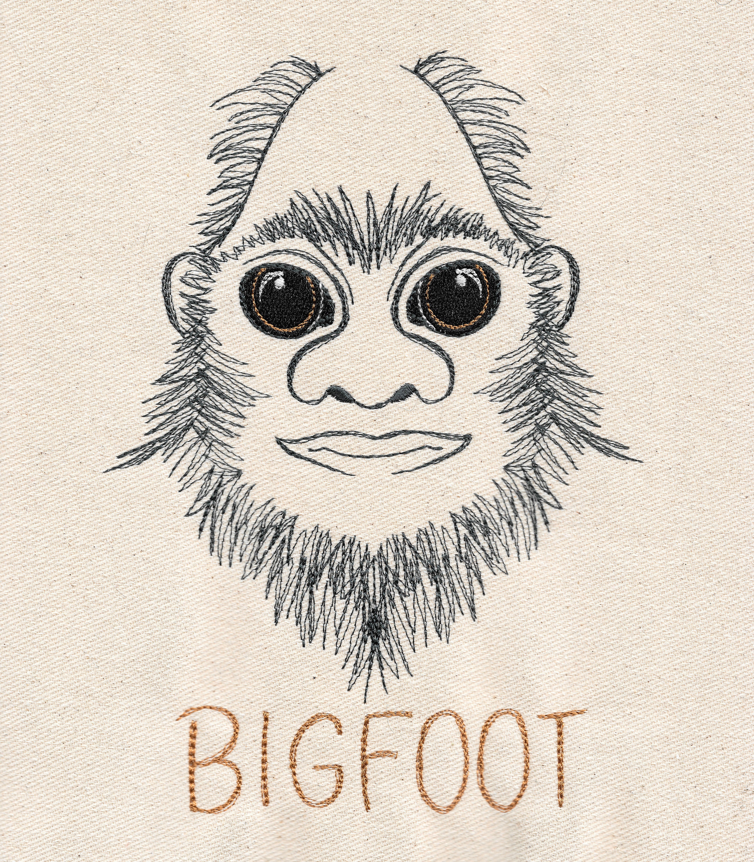Bigfoot - Machine Embroidery Design - Digital Download - 6x10 Hoops ...