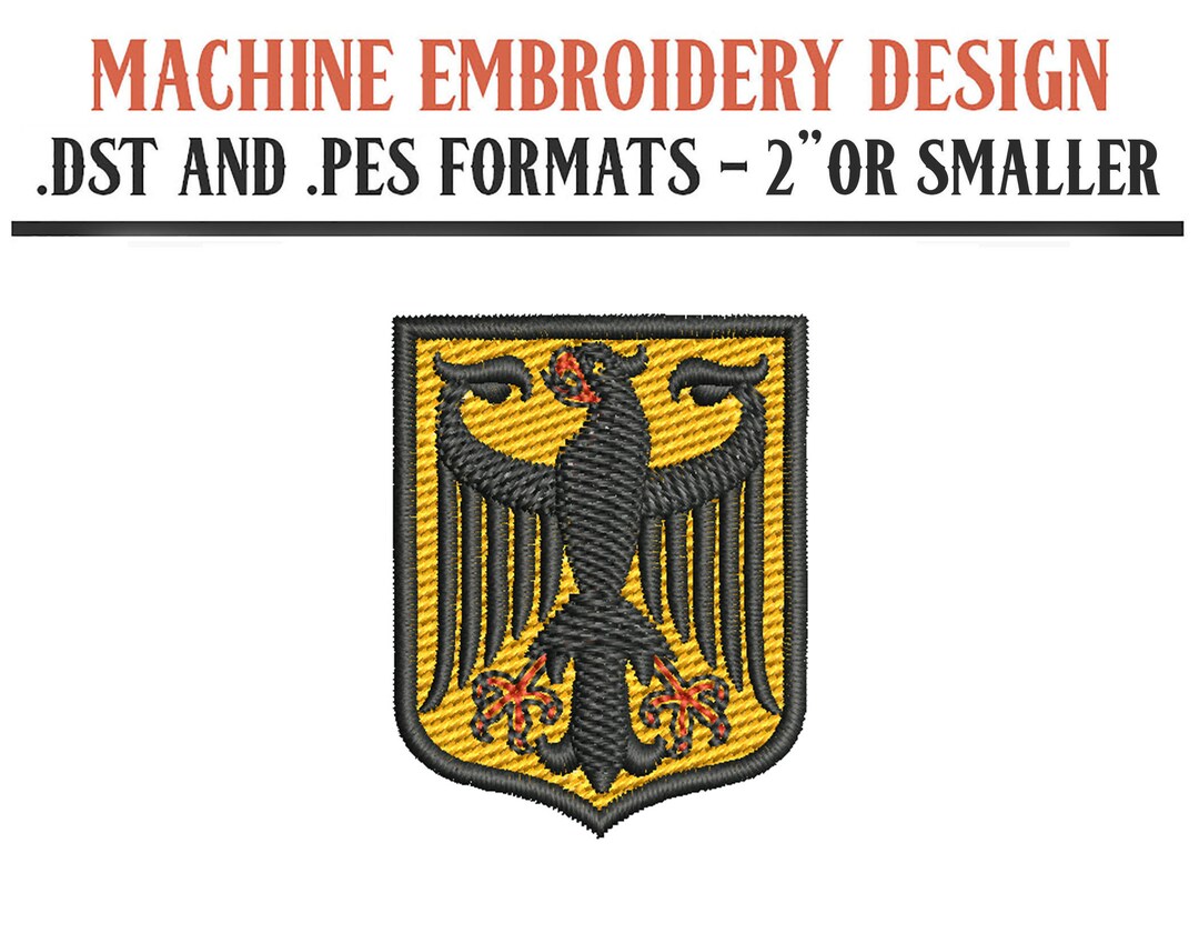 Germany Coat of Arms Shield - Machine Embroidery Design - Digital ...