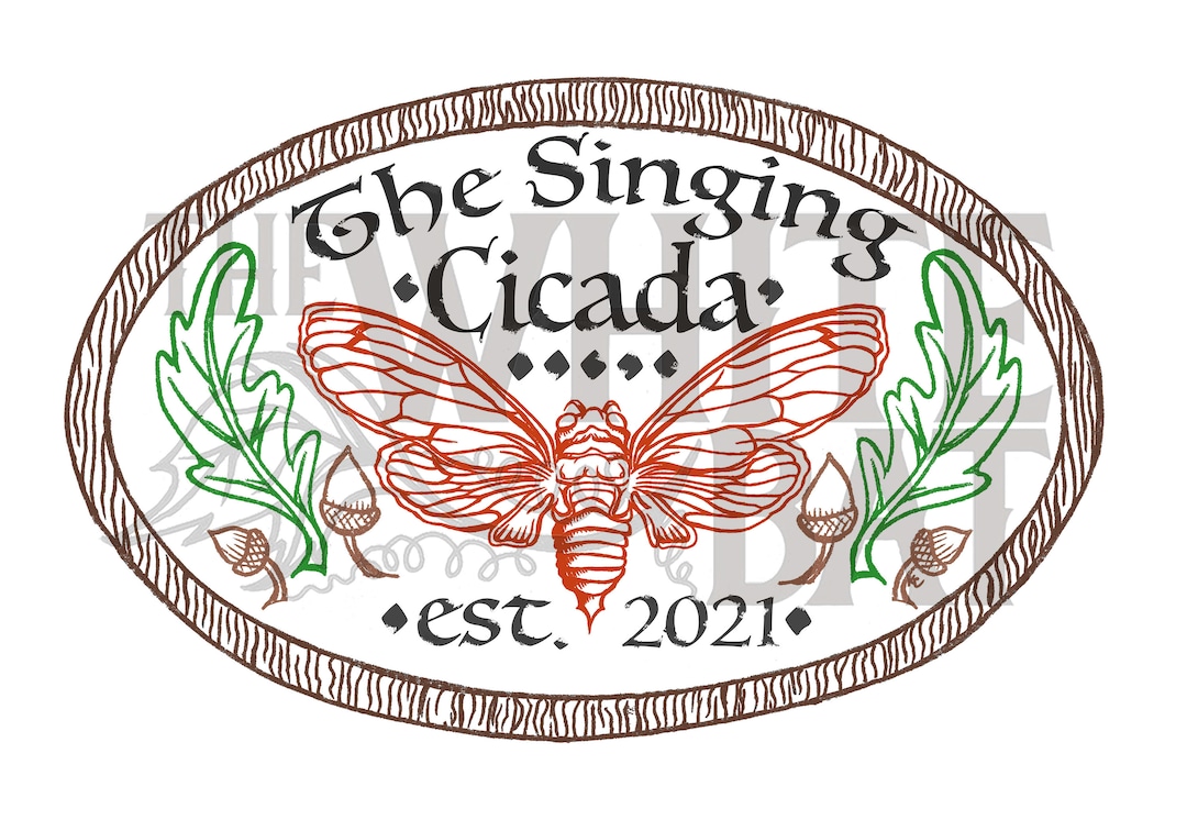 The Singing Cicada Vintage Sign Digital Art downloadable - Etsy