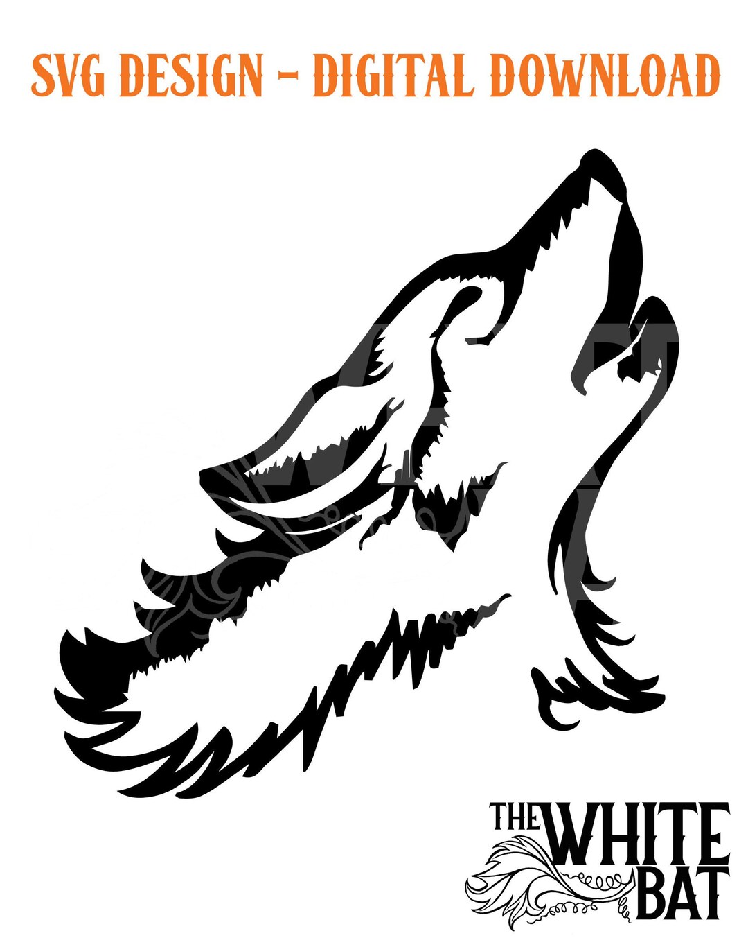 Howling Wolf - SVG File - Digital Download (for All Cutting Machines ...