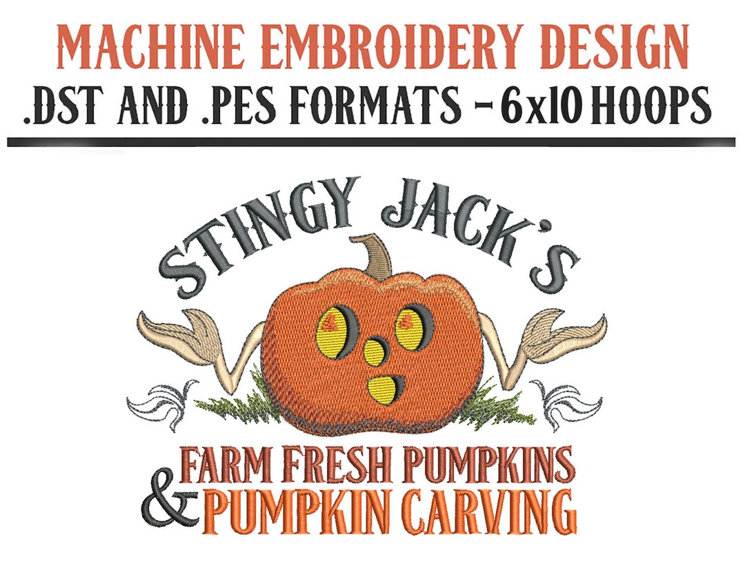 Stingy Jack's Pumpkins - Machine Embroidery Design - Digital Download ...
