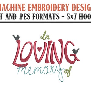 In Loving Memory of Quilt Label - Memory Gift Label - Machine ...