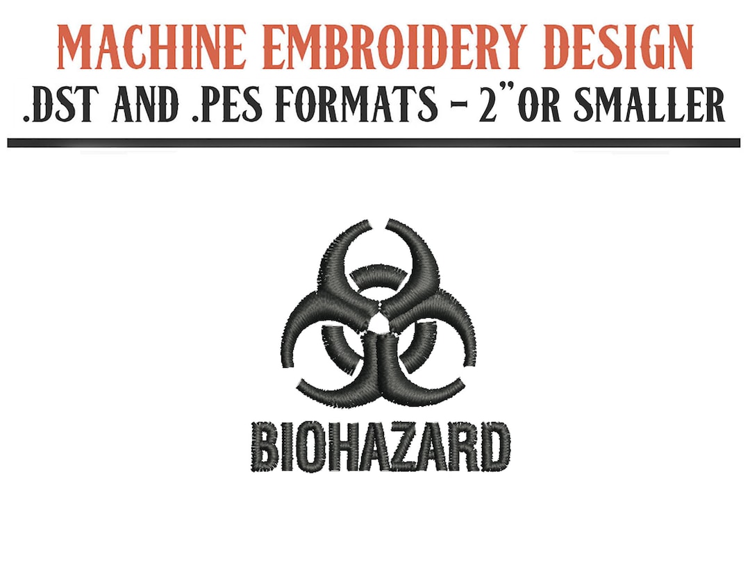 Itsy Bitsy Biohazard Sign - Machine Embroidery Design - Digital ...