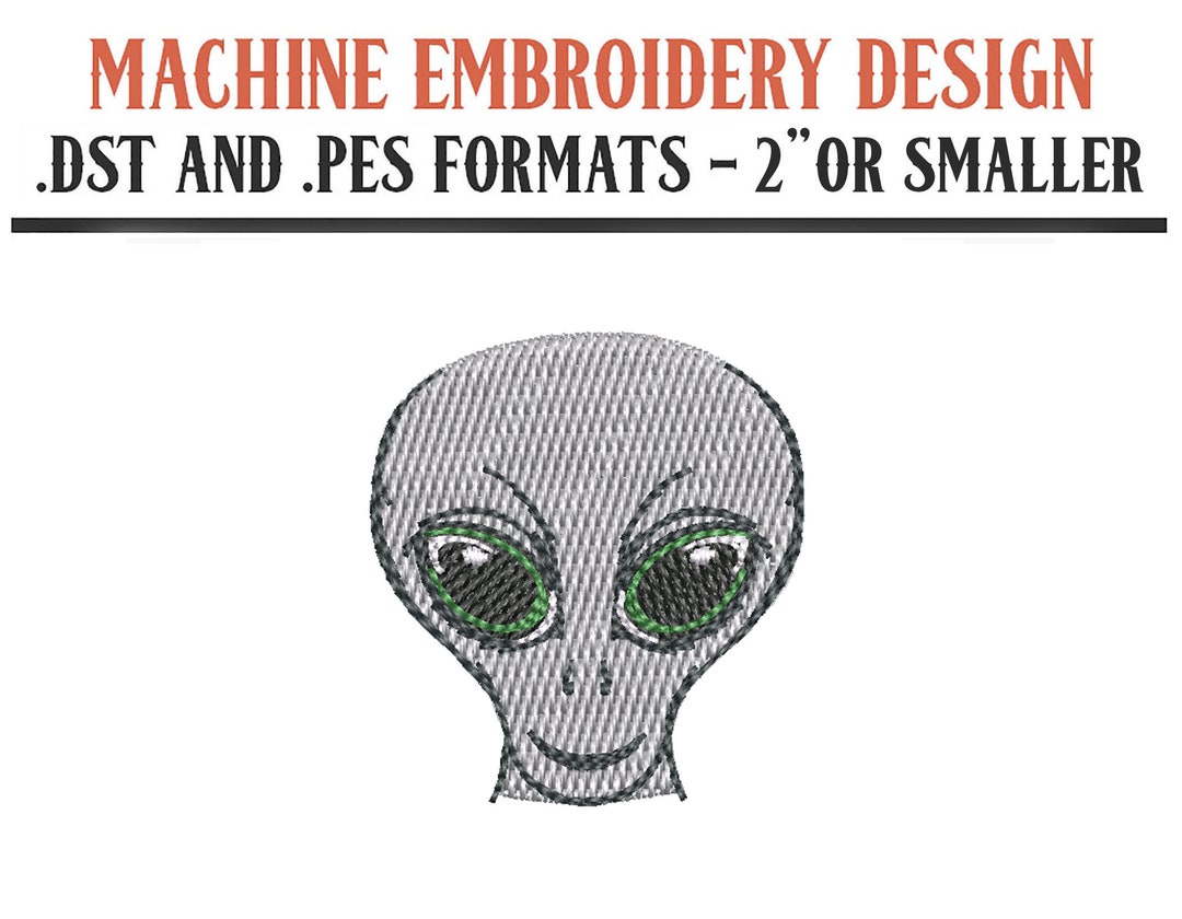 Itsy Bitsy Alien - Machine Embroidery Design - Digital Download - 2" or ...