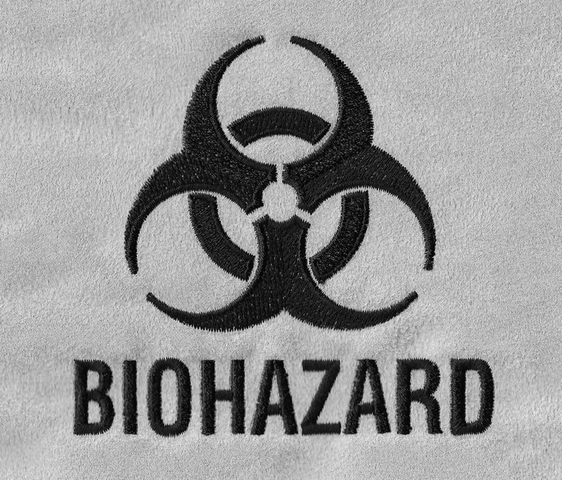 Biohazard Sign Machine Embroidery Design Digital Download - Etsy