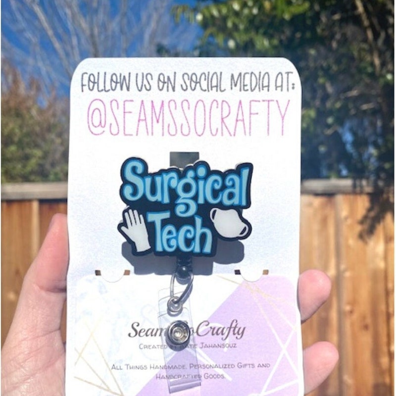 Surgical Tech Badge - Etsy