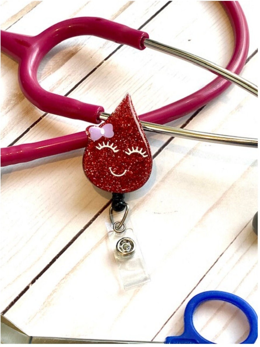 Anatomy Badge Reels | Work Badges | Custom Badge Reel | Blood Drop ...