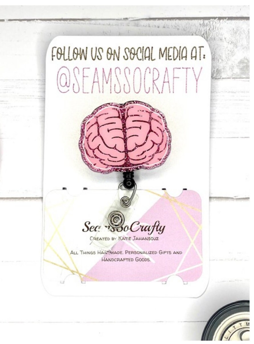 Anatomy Badge Reels Work Badges Custom Badge Reel Brain - Etsy