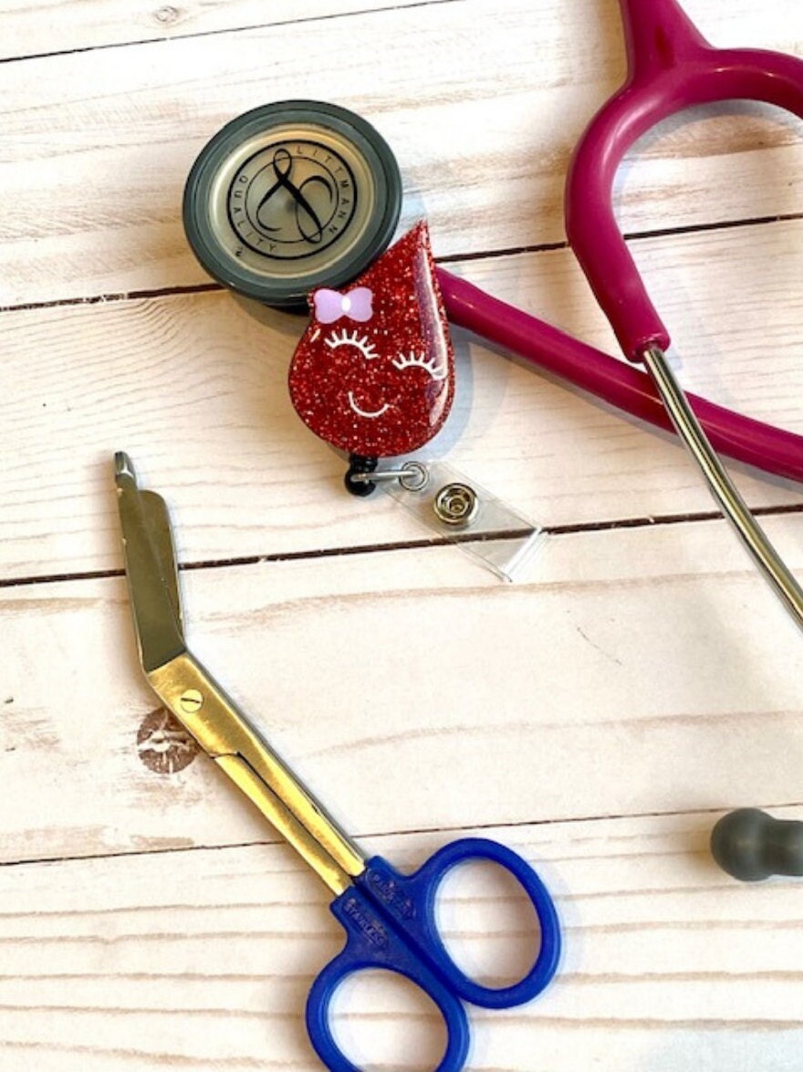 Anatomy Badge Reels | Work Badges | Custom Badge Reel | Blood Drop ...