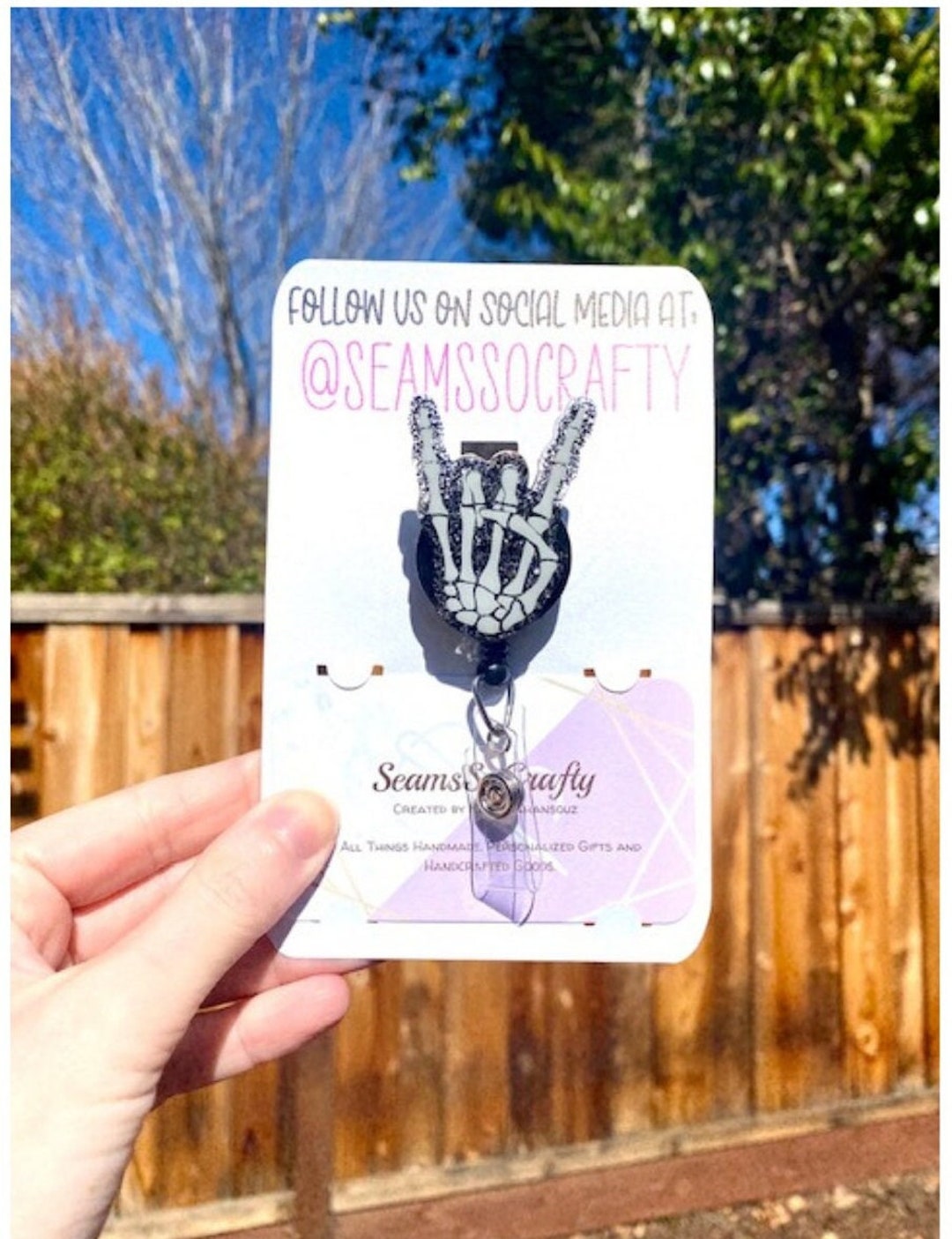 Anatomy Badge Reels | Work Badges | Custom Badge Reel | Skeleton Hand ...